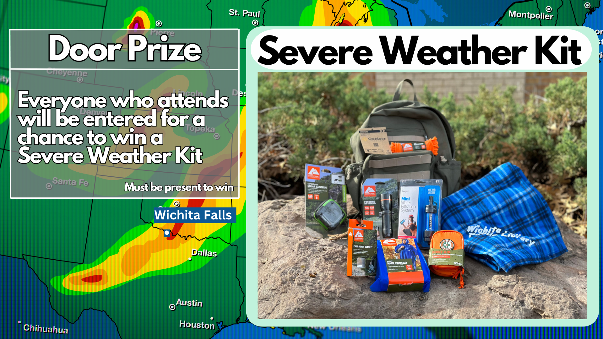 Win a Severe Weather Preparedness Kit | Wichita Falls Public Library.